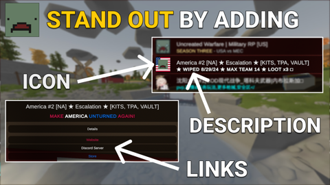 How to Add Icon, Description and Links to Unturned Server | Restore Monarchy
